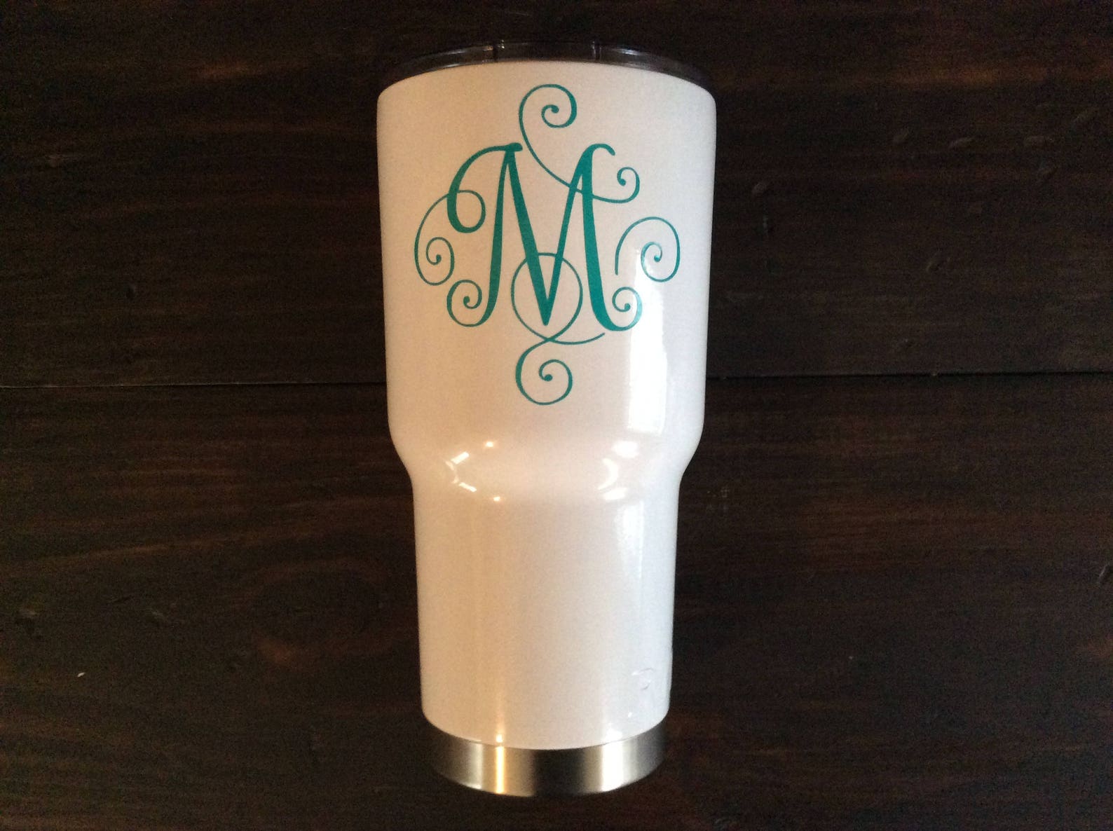YETI Monogram Decal, YETI Decal for Women, Scroll Monogram for Yeti ...
