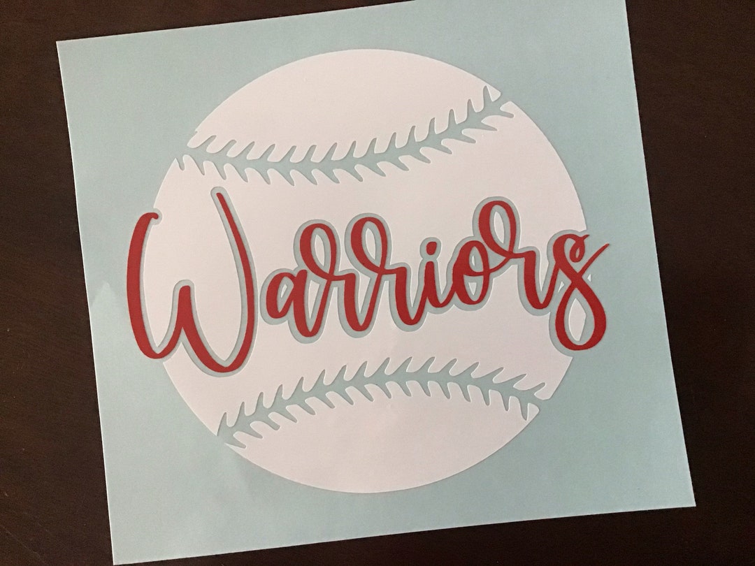 Baseball Name Decal, Baseball Vinyl Sticker, Baseball Team Sticker ...