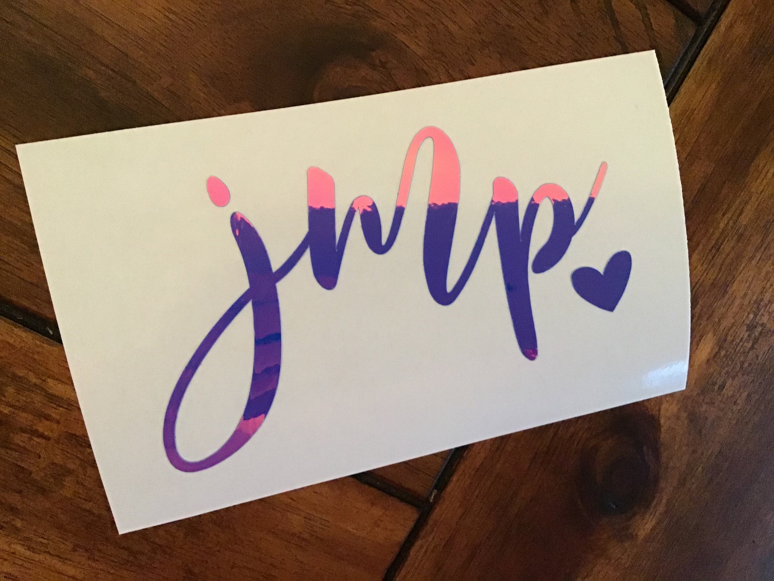 Custom Initial Name Decal for Yeti Tumbler, Holographic Name Decal ...