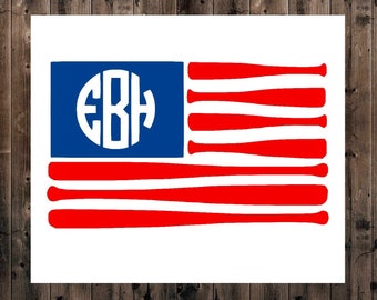 Baseball Flag Decal - Etsy