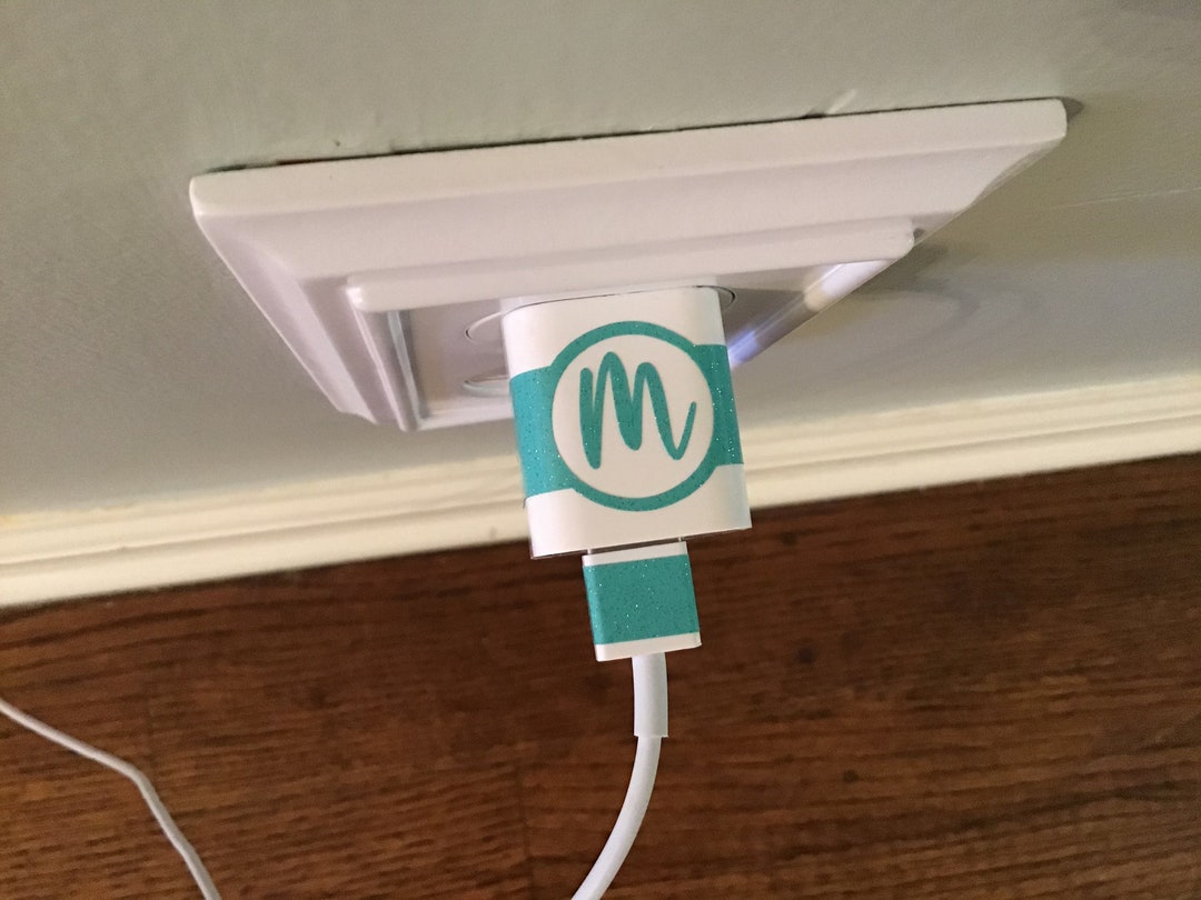 Monogram Charger Wrap for iPhone iPad Ipod, Charger Wrap Decal ...