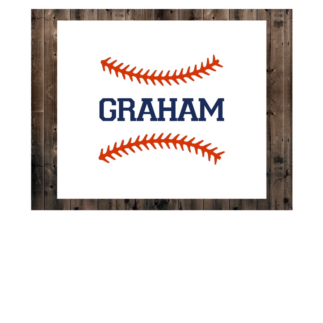 Baseball Decal, Softball Decal, Baseball Softball Name Decal, T-ball ...