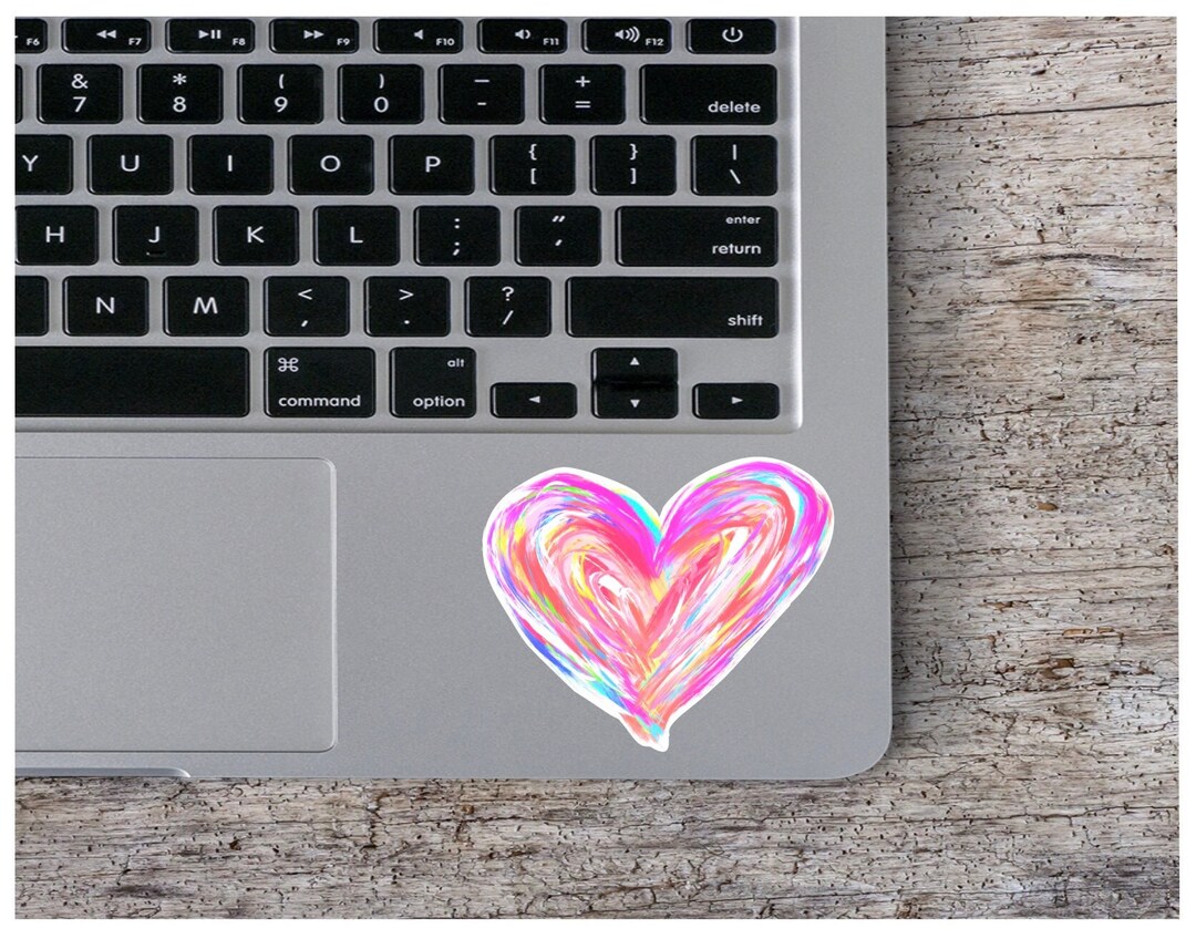 Holographic Heart Sticker, Stanley Cup Sticker, Laptop Sticker, Water ...