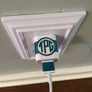 Monogram Charger Wrap for iPhone iPad Ipod, Charger Wrap Decal ...