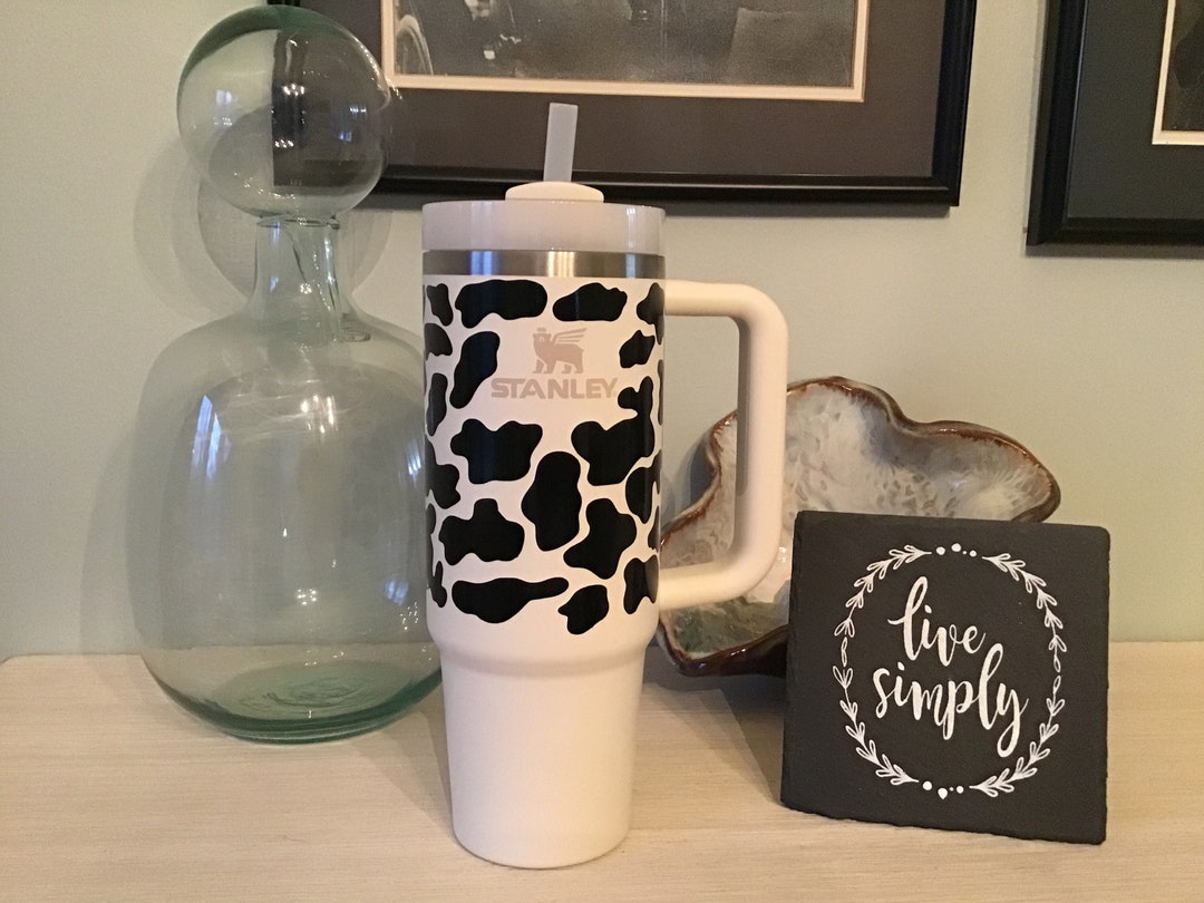 Cow Print Vinyl Wrap for 30oz Tumbler, Cow Hide Decal Wrap for 40oz Cup ...