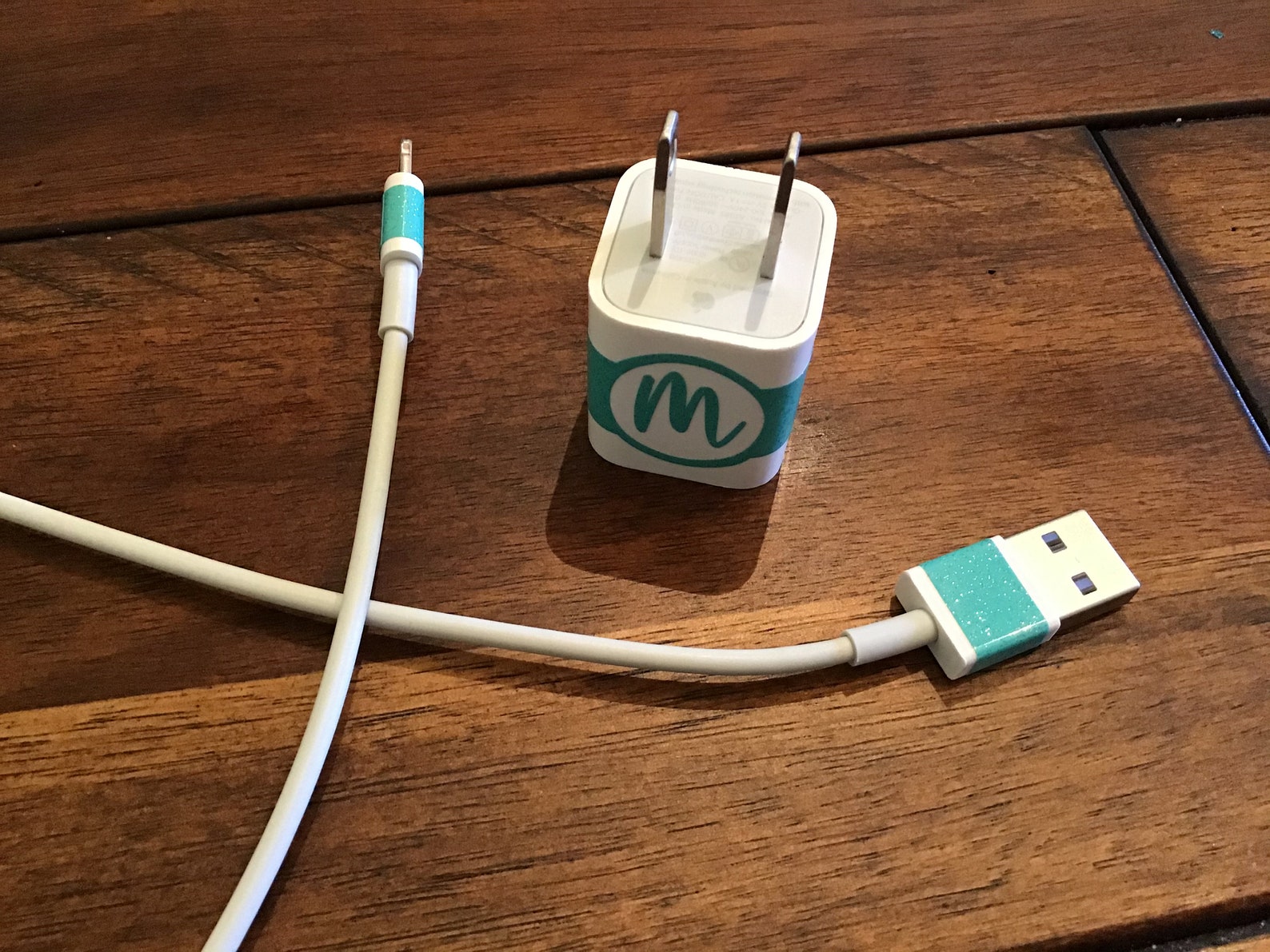 Monogram Charger Wrap for Iphone Ipad Ipod Charger Wrap - Etsy