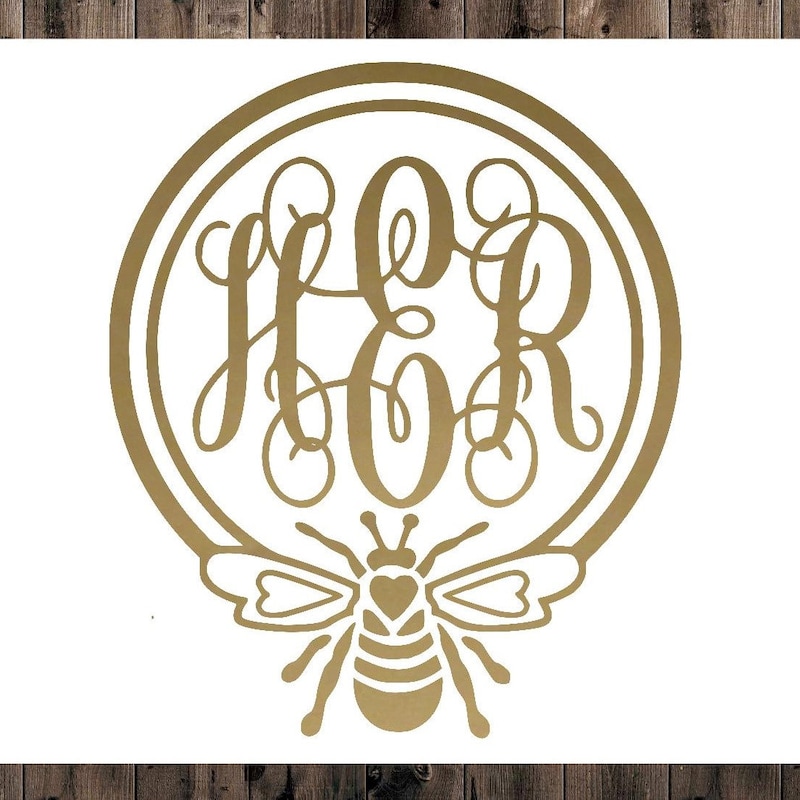 Bee Monogram - Etsy