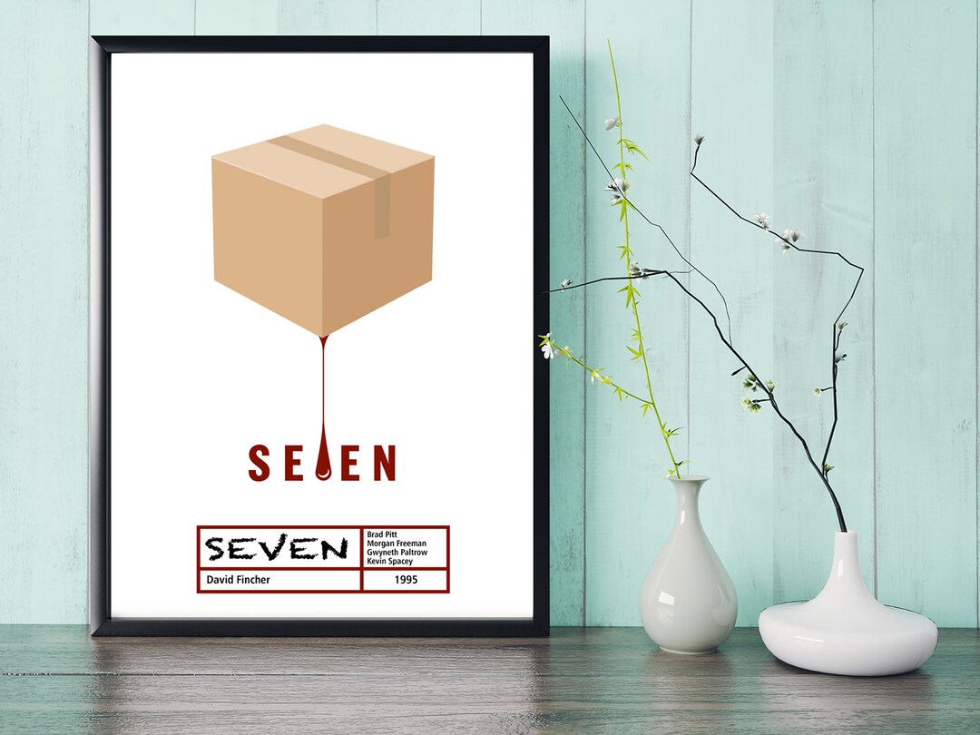 Original UNFRAMED PRINT of My Design for Seven Movie Poster - Etsy