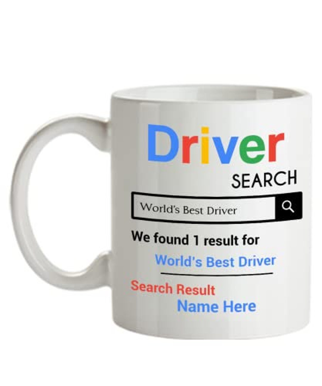 Personalized Driver Mug - Personalized Driver Gifts - Customized With ...