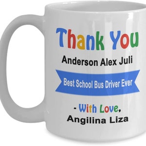 Personalized School Bus Driver Mug, School Bus Driver Gifts, Gift for ...