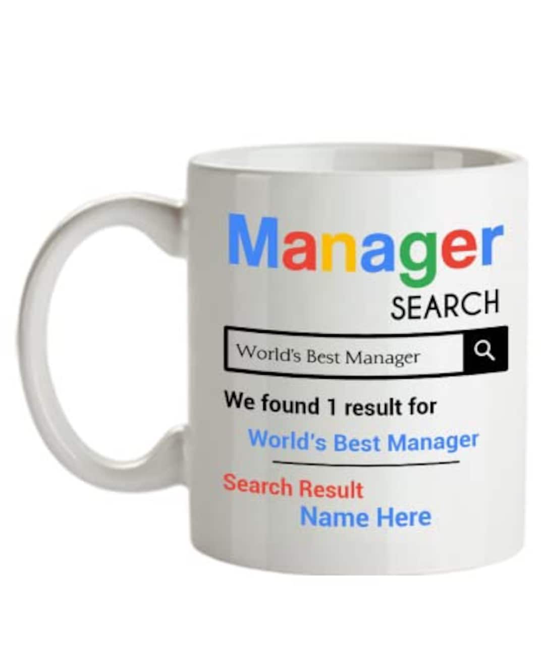 Personalized Manager Mug - Personalized Manager Gifts - Customized With ...