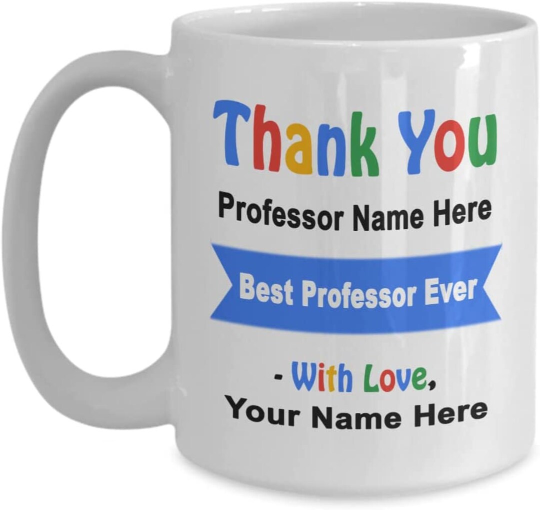 Personalized Professor Mug, Custom Professor Mug, Professor Gifts, Gift ...