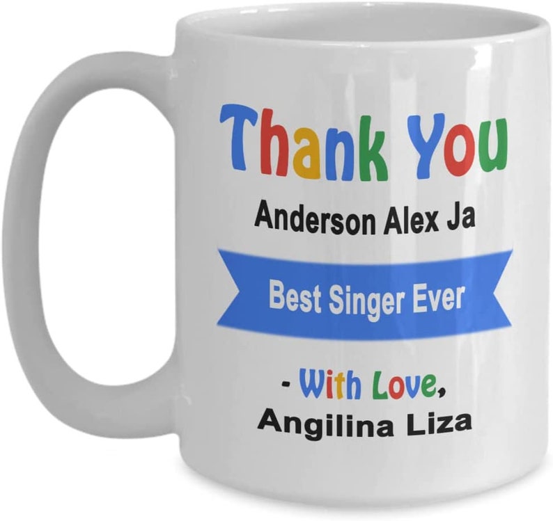 Personalized Singer Mug, Singer Mug, Singer Gifts, Custom Gift for ...