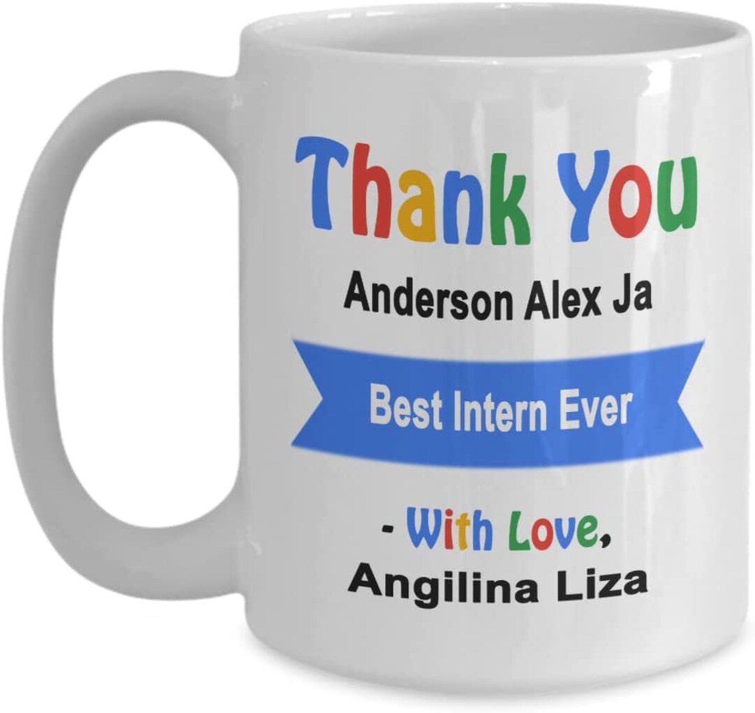 Personalized Intern Mug, Custom Intern Mug, Intern Gifts, Gift for ...