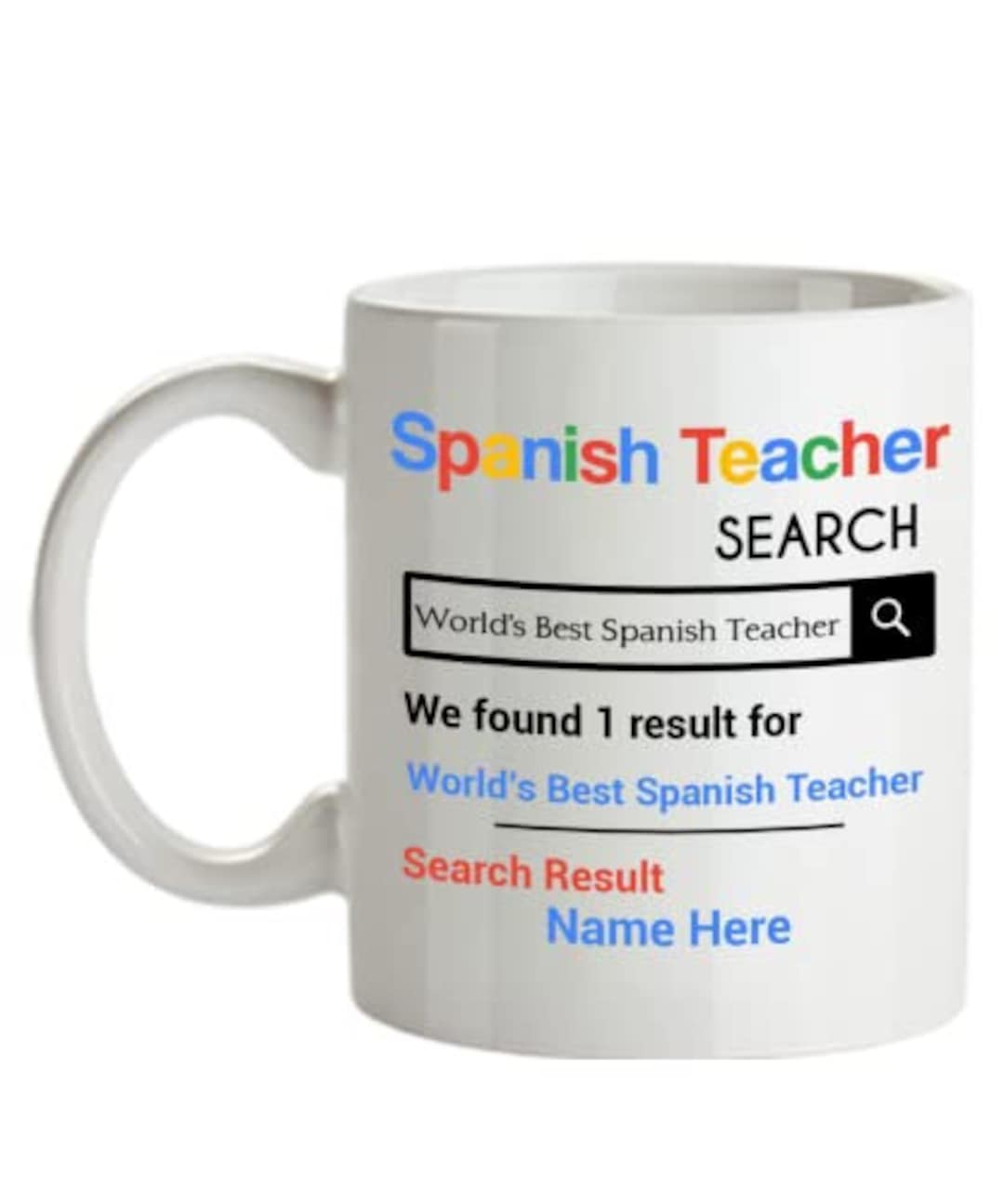 Personalized Spanish Teacher Mug - Personalized Spanish Teacher Gifts ...
