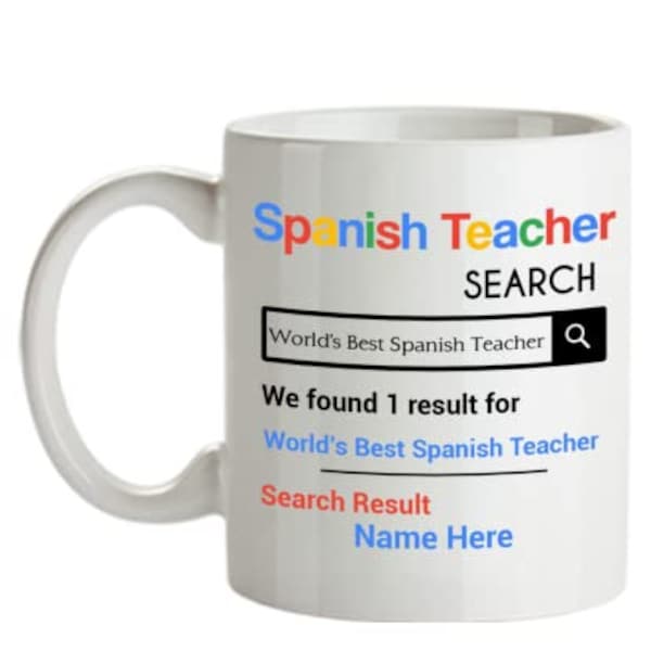 Spanish Teacher Mug - Etsy