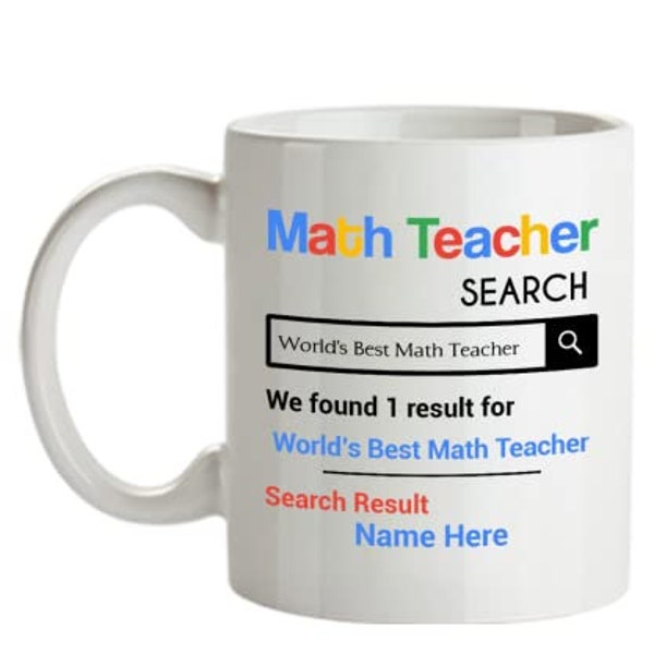 Funny Math Teacher Mug - Etsy