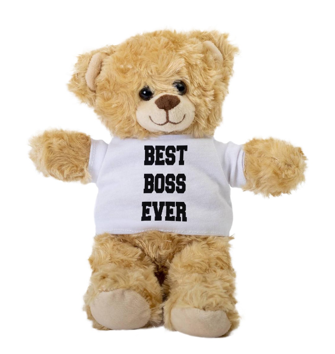 Best Boss Teddy Bear, Gift Stuffed Animal, Plush Teddy Bear With Tee ...