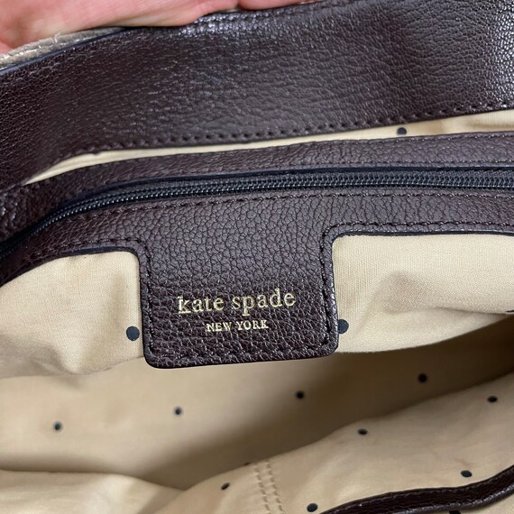 RARE Kate Spade Zebra Print Tan and Brown Handbag - Gem