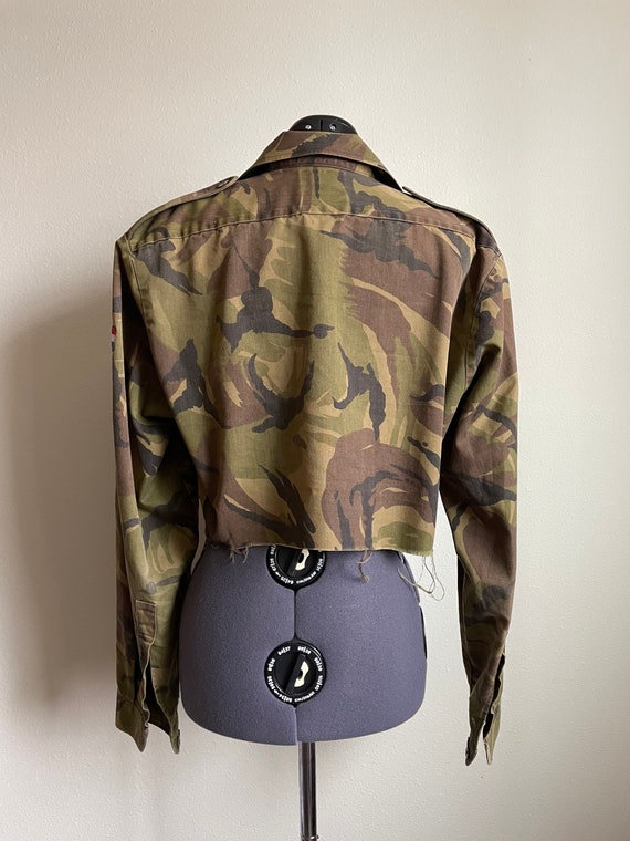VTG Cropped Netherlands Dutch Army Jacket UpCycled Re… - Gem