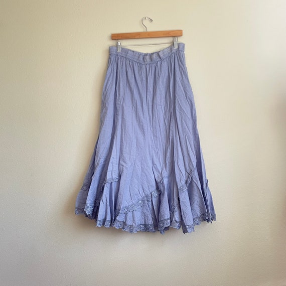 PLUS size cottagecore light blue fairy skirt vintage … - Gem