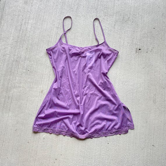 2001 Sz M Y2K Victoria's Secret Sheer Purple Slip Dre… - Gem