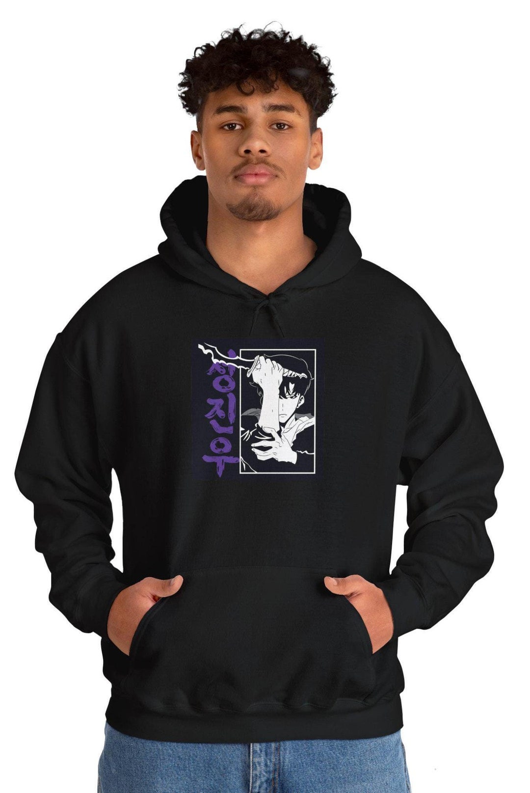 Solo Leveling Anime Graphic Hoodie | Unisex Heavy Blend™ Hooded ...