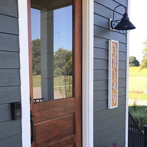 White Cedar | Cedar House Numbers | Cedaraddress Sign | White House ...