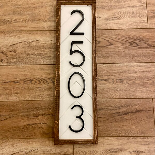 Farmhouse Address Plaque - Etsy