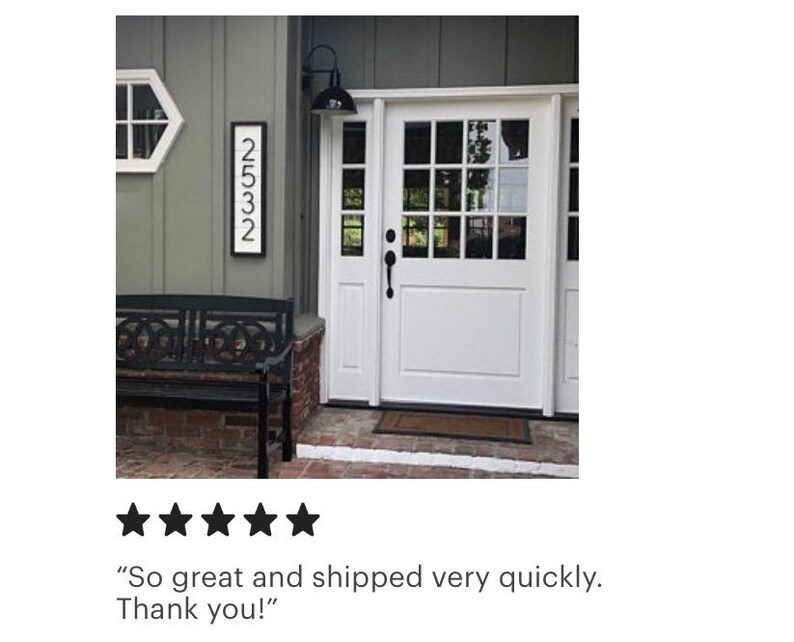 Black and White Shiplap House Numbers Address Sign Black - Etsy