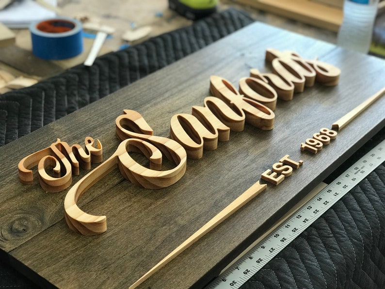 3D Name Sign - Etsy