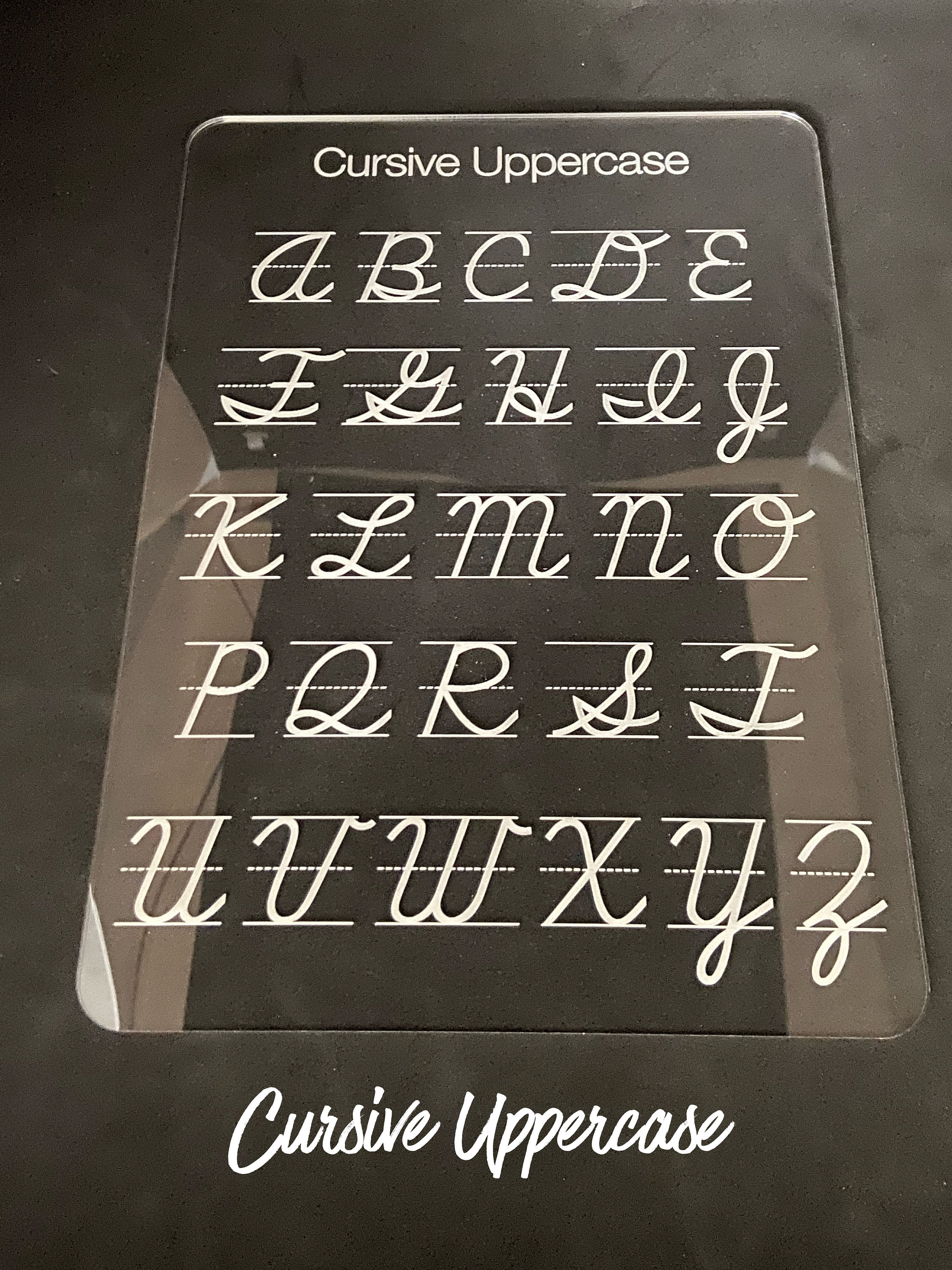 Kids Handwriting Practice Dry Erase Cursive Letters - Etsy