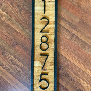 Cedar House Numbers | Cedaraddress Sign | Black House Numbers | Address ...
