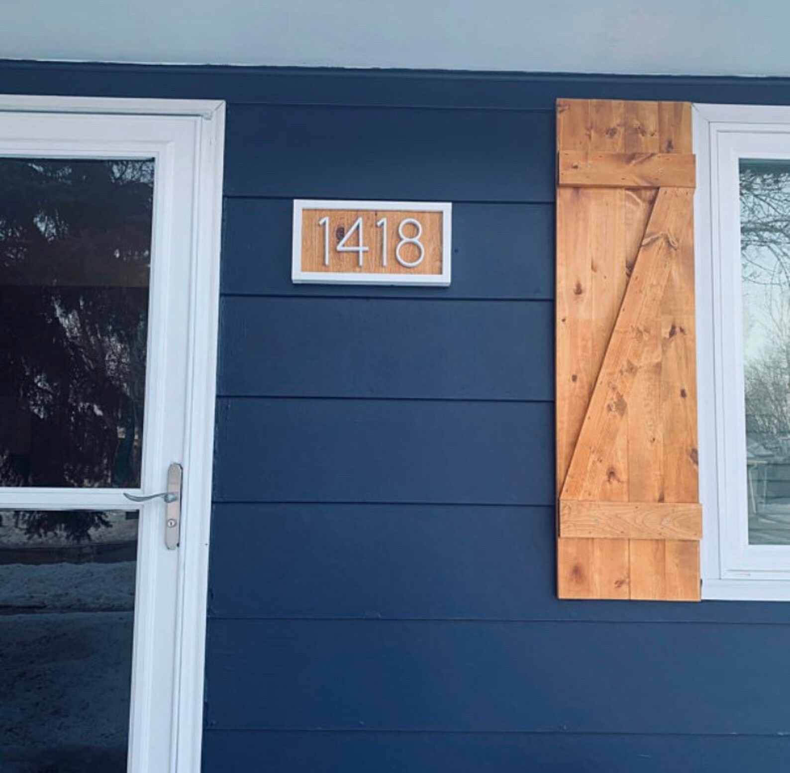 White Cedar Cedar House Numbers Cedaraddress Sign White | Etsy