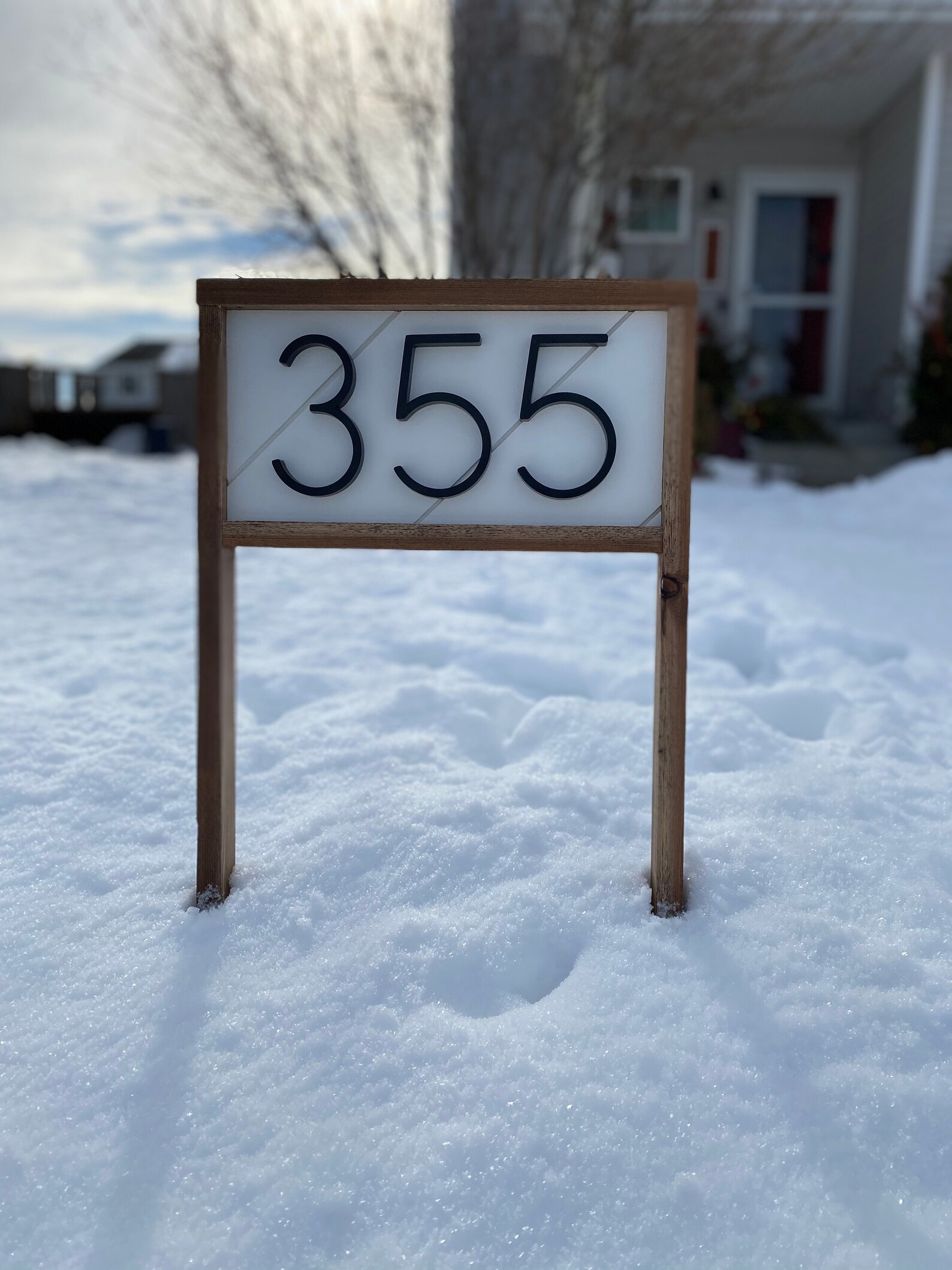 House Number Yard Sign Address Sign for Yard Stake Sign - Etsy