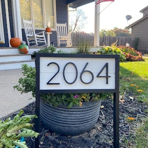 House Number Yard Sign | Address Sign for Yard | Stake Sign Address ...