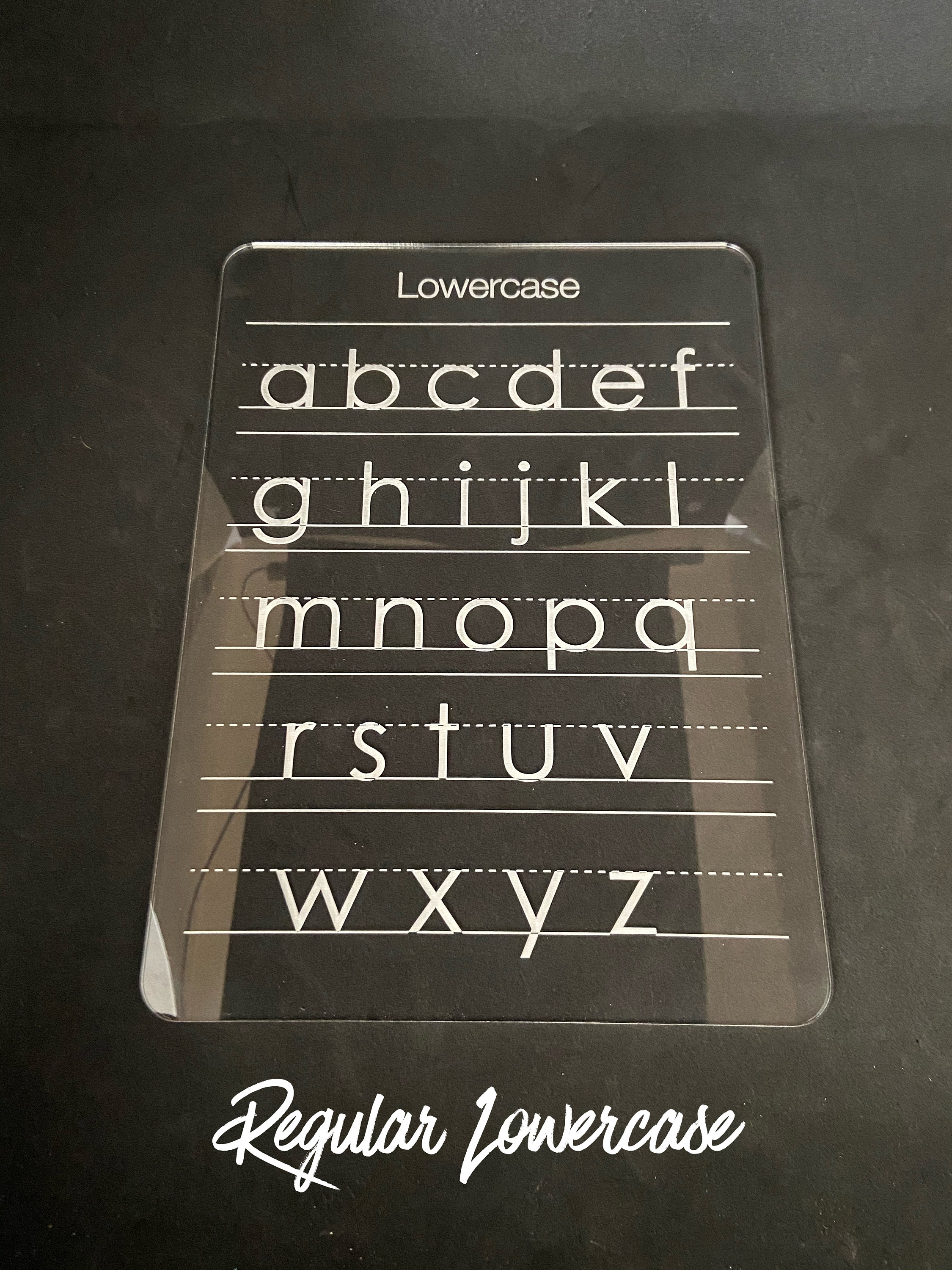 Kids Handwriting Practice Dry Erase Cursive Letters - Etsy