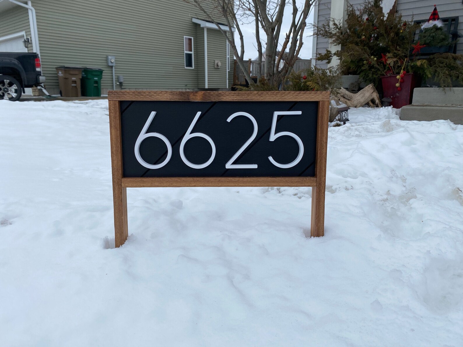 House Number Yard Sign Address Sign for Yard Stake Sign Address Address ...