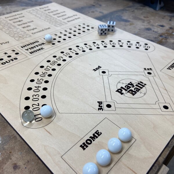 Baseball Dice Game - Etsy