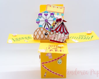 Carnival Card Box - Etsy