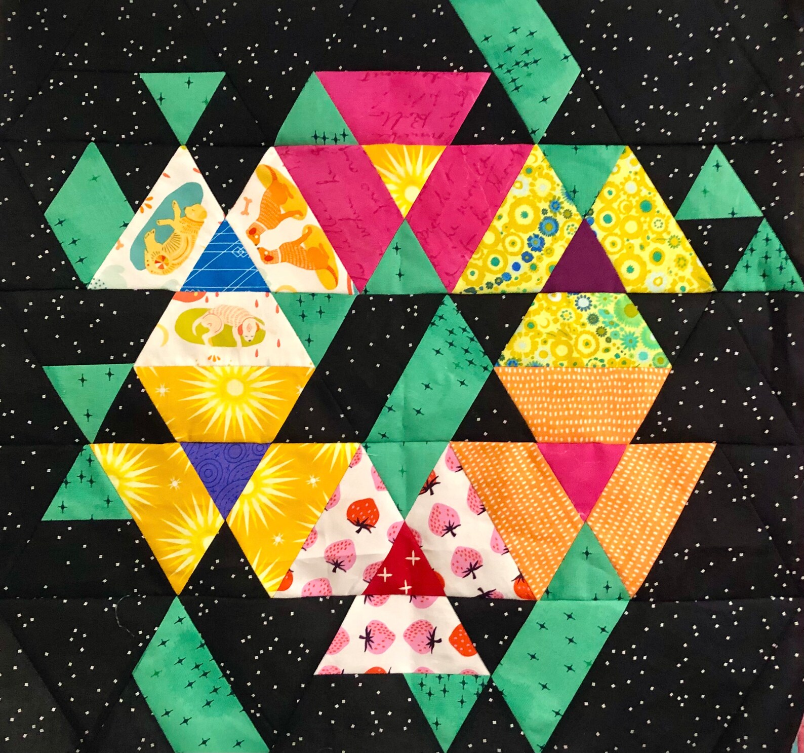 Super Bloom Wreath Quilt Pattern, Paper - Baby Quilt, Wall Hanging or ...