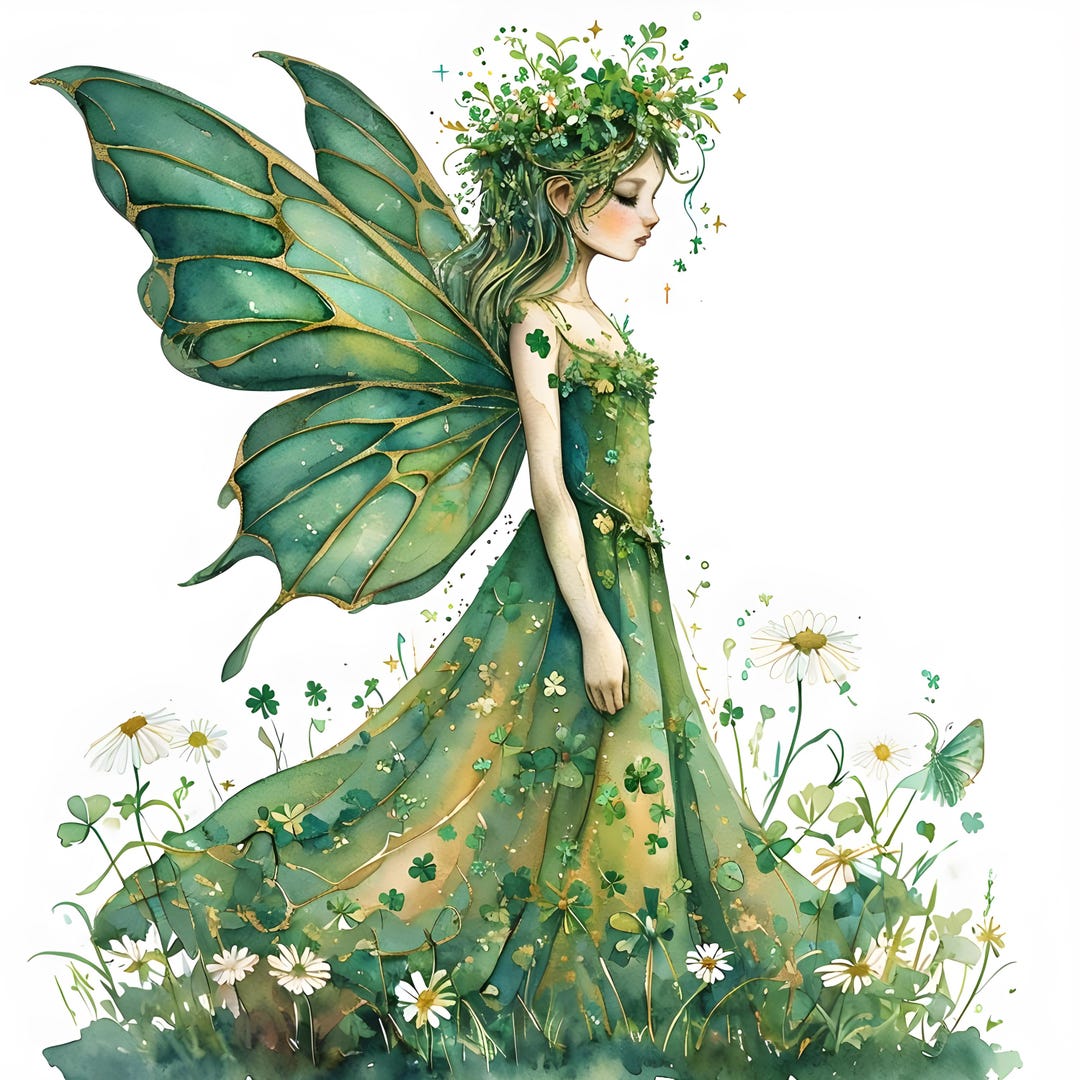 St Patrick's Day Fairy Clipart | Cute Fairies | St Paddy's Day | St ...