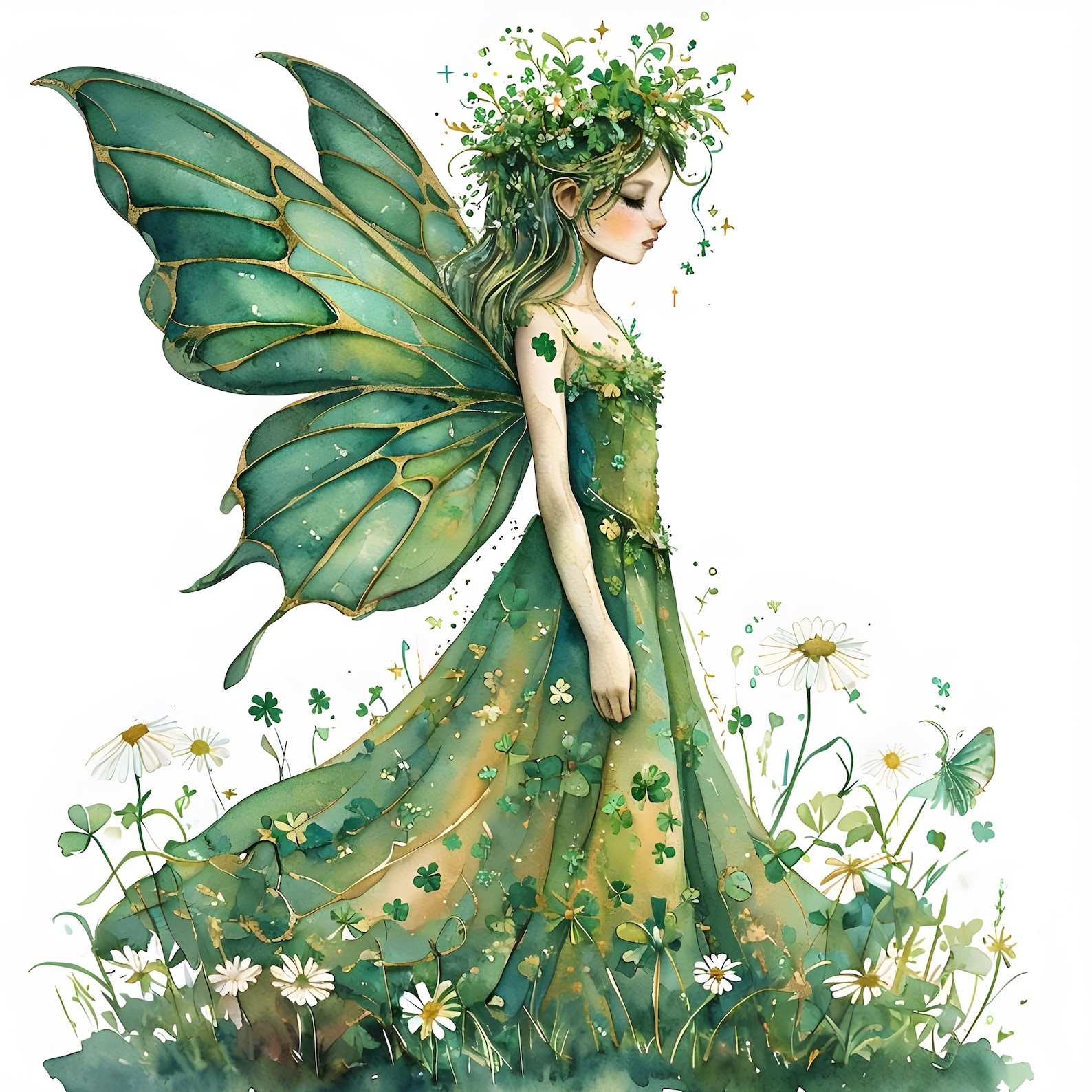 St Patrick's Day Fairy Clipart | Cute Fairies | St Paddy's Day | St ...