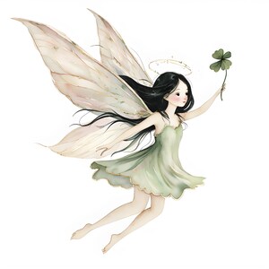 St Patrick's Day Fairy Clipart | Cute Fairies | St Paddy's Day | St ...