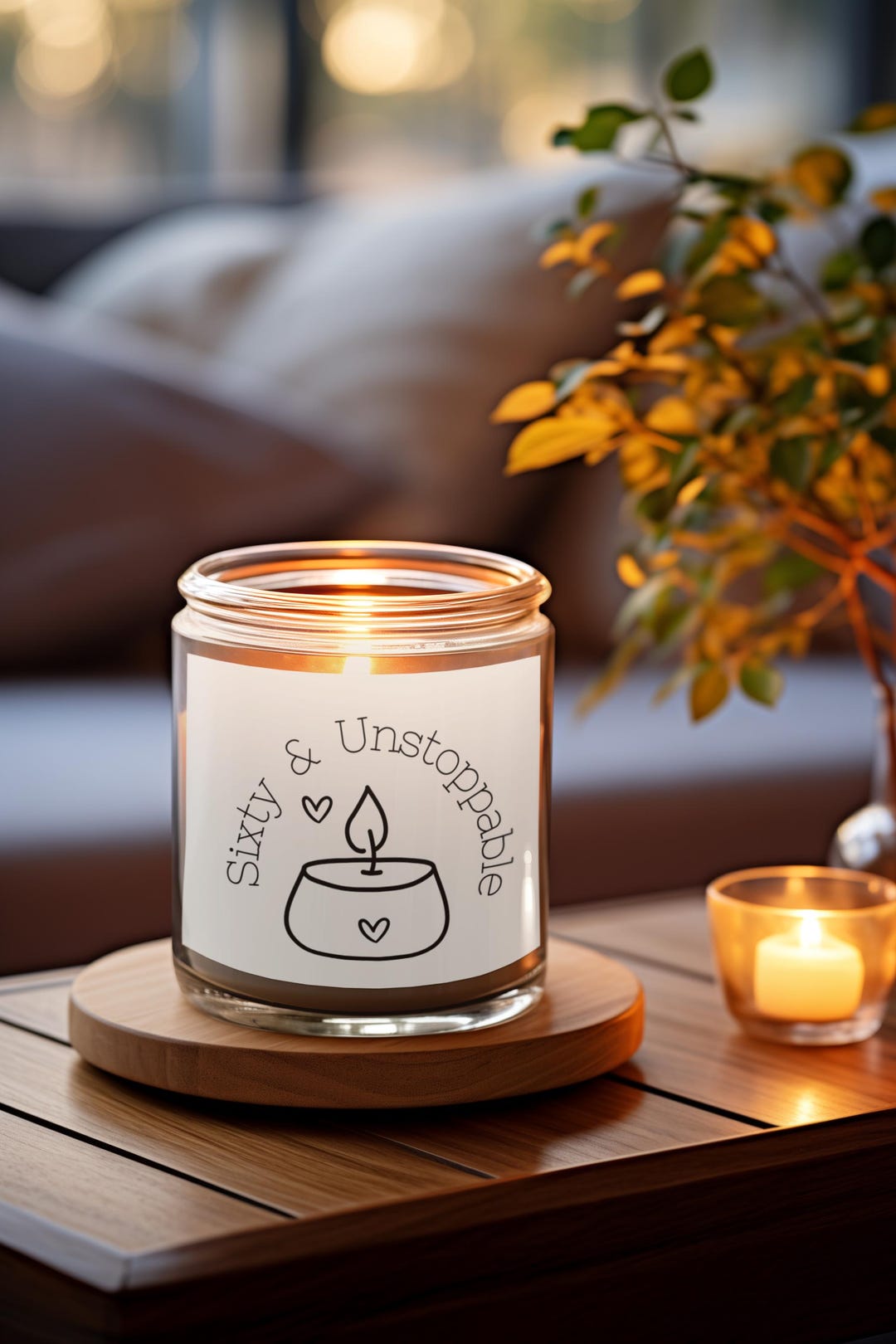 60th Birthday Scented Candle, Milestone Birthday Gift, Sixty ...