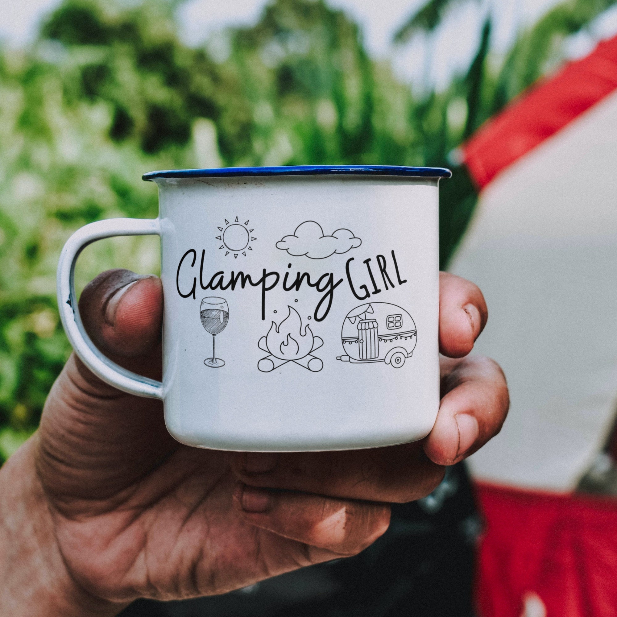 Glamping Girl Shirt SVG File Glamper Camping Sublimation for Cricut ...