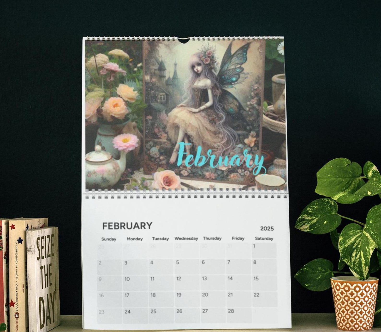2025 Wall Calendar | Goth Fairies Fantasy Calendar | 12 Month Calendar ...