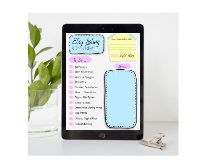 Etsy Checklist Step by Step Guide How to Make an Etsy Listing for New ...