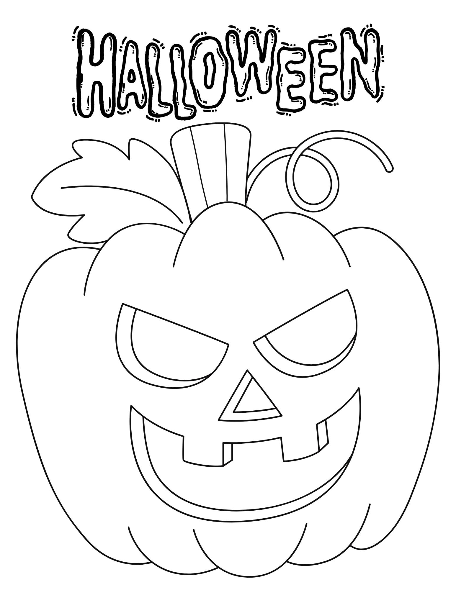 10 Fun Printable Halloween Coloring, PDF Pages | Instant Download ...