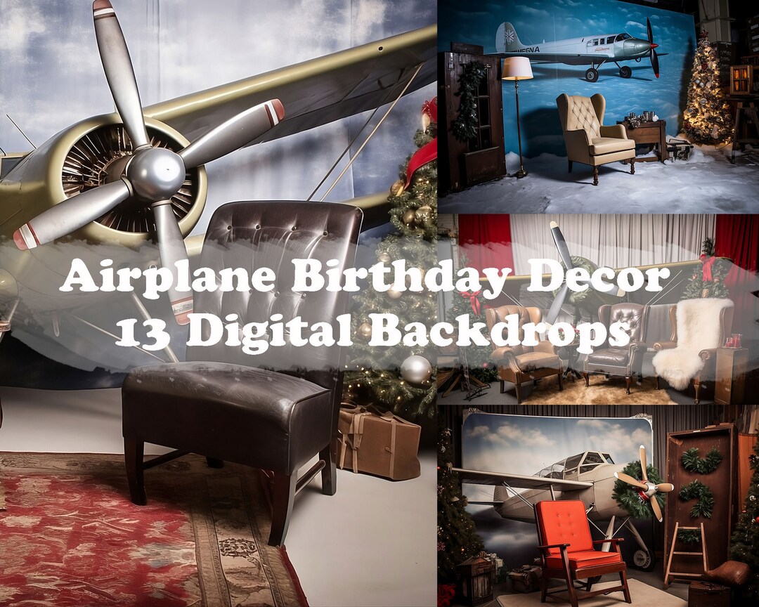 Airplane Fantasy Backdrop Armchair Sofa Portrait Backdrop - Etsy